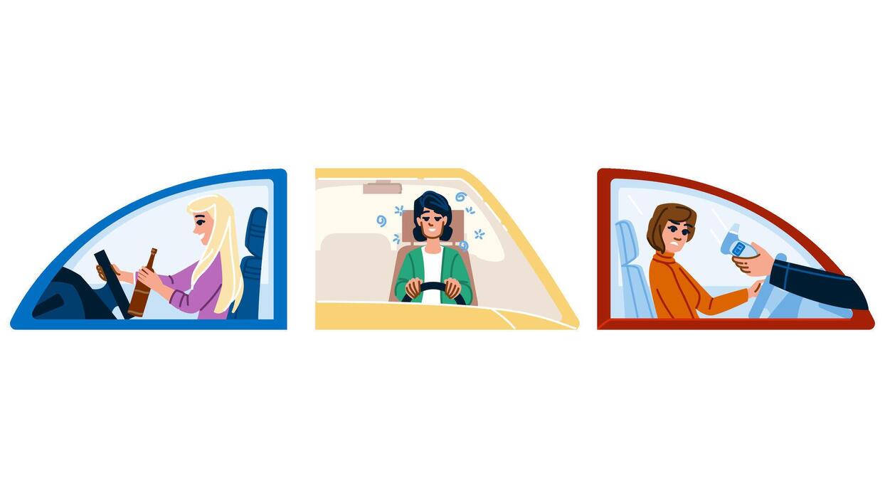 Distracted Driving Vector Art, Icons, and Graphics for Free Download