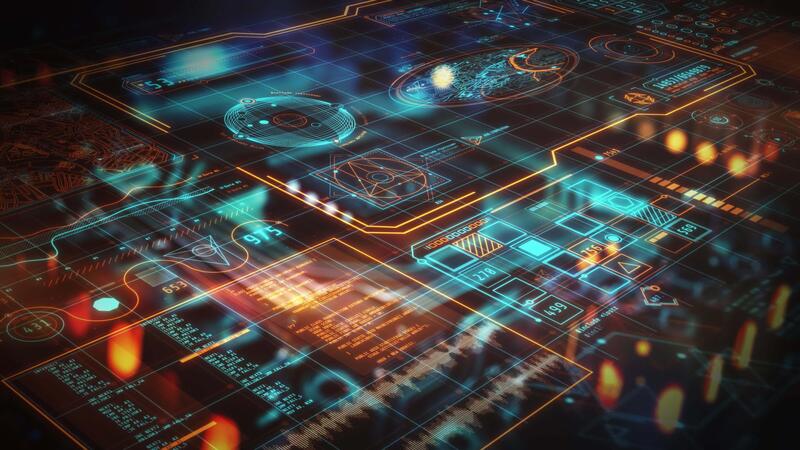 Futuristic interface displaying complex data analysis and processing information 60212514 Stock ...