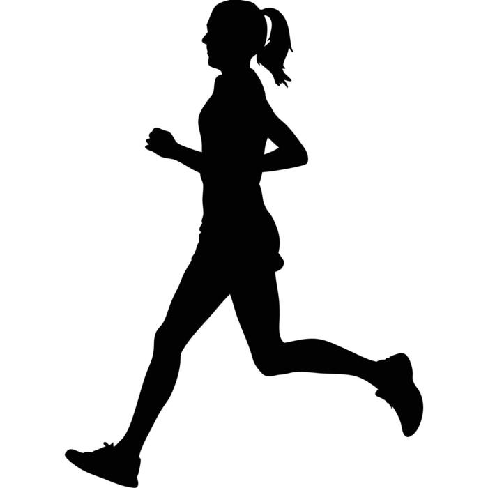 Woman Running Silhouette Vector Art, Icons, and Graphics for Free Download