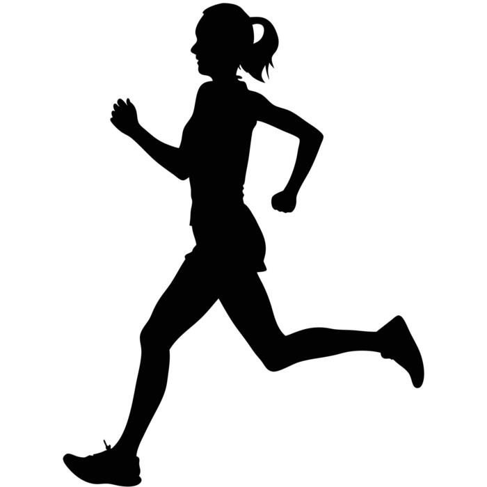 Woman Running Silhouette Vector Art, Icons, and Graphics for Free Download