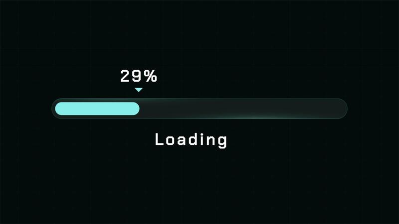 Minimalist Progress Bar UI Showing Task Completion Percentage on Dark ...