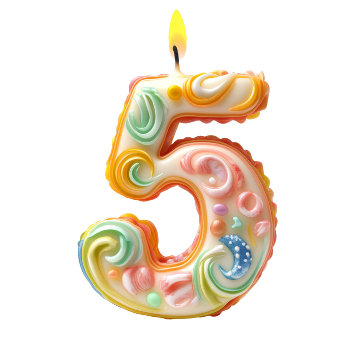 5th Birthday PNGs for Free Download