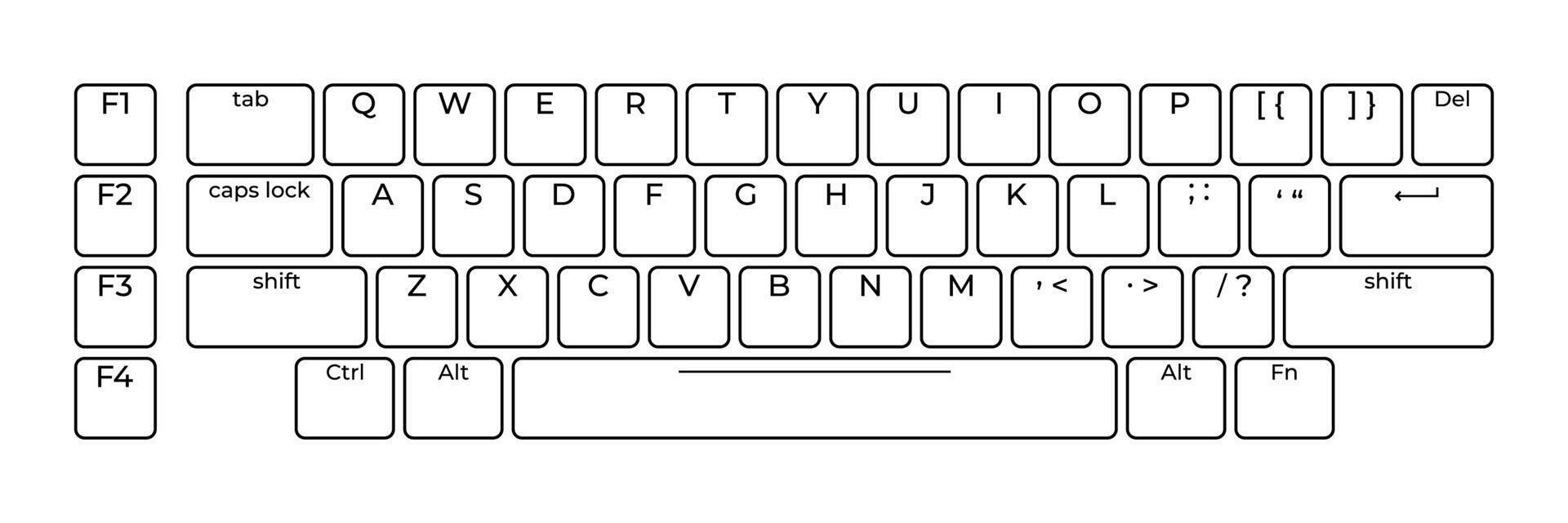 Keyboard Layout Vector Art, Icons, and Graphics for Free Download