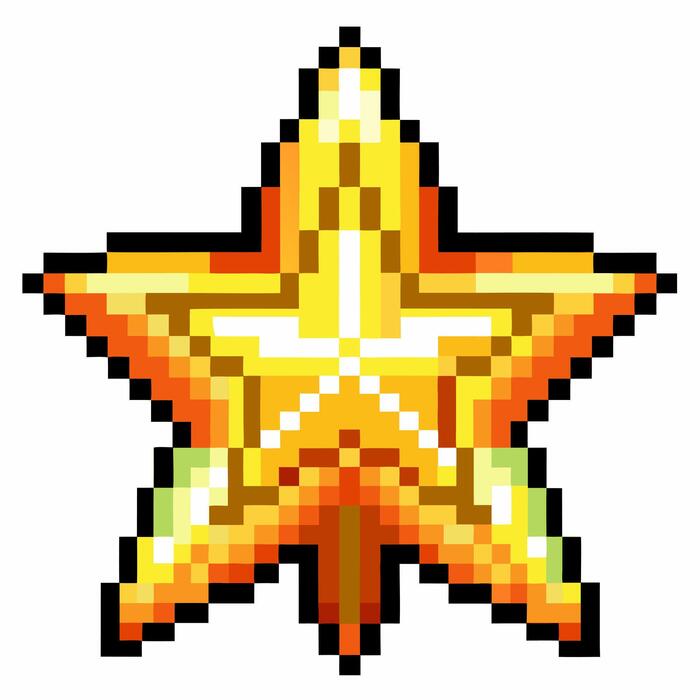 Pixelated Star Vector Art, Icons, and Graphics for Free Download