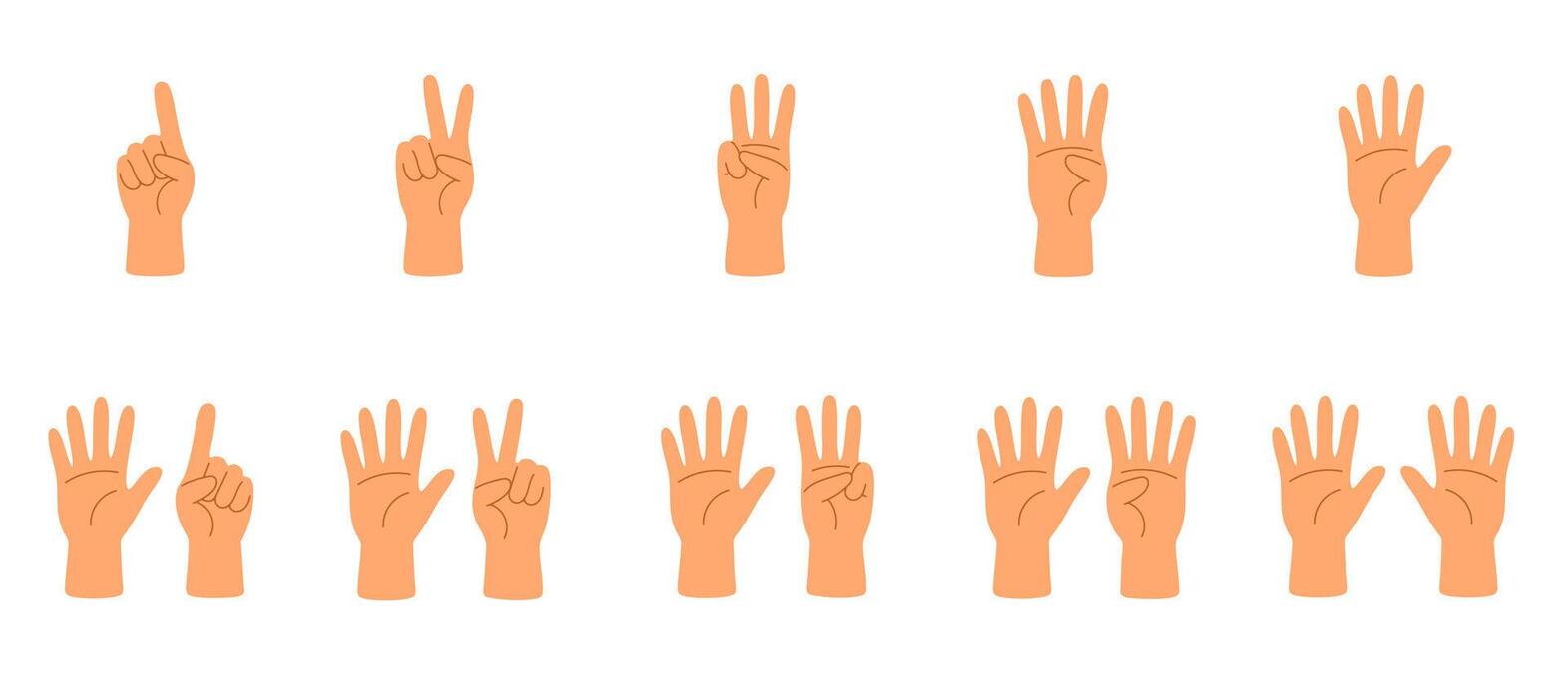 Counting Fingers Vector Art, Icons, and Graphics for Free Download