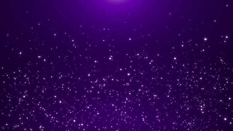Abstract glowing particles falling shiny fairy twinkling stars and glitter. Magic sparkling ...