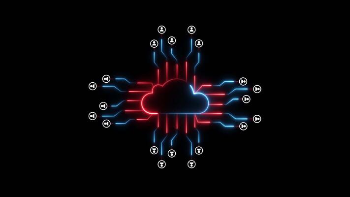 Cloud Computing Animation Stock Video Footage for Free Download