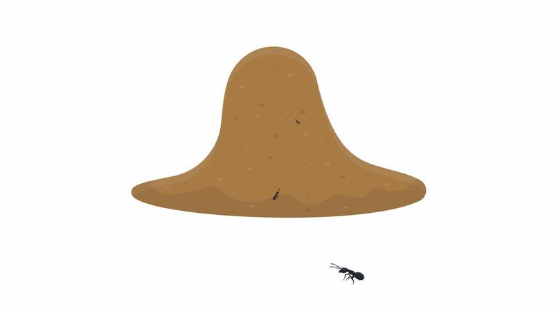 The anthill. Ant insect, cartoon animation with alpha channel 60610053 ... The anthill. Ant insect, cartoon animation with alpha channel 60610053 ...
