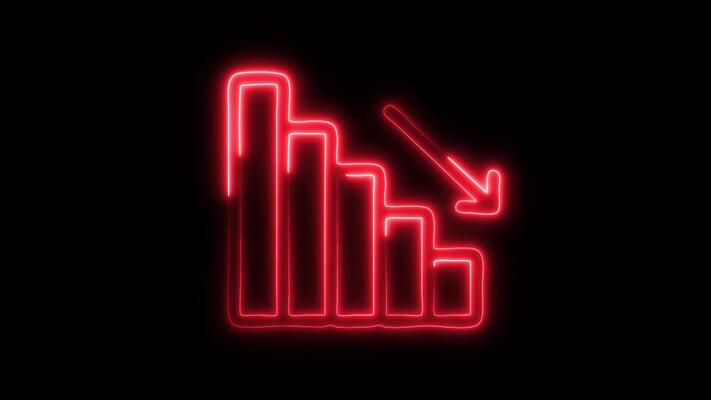 Downward Graph Stock Video Footage for Free Download