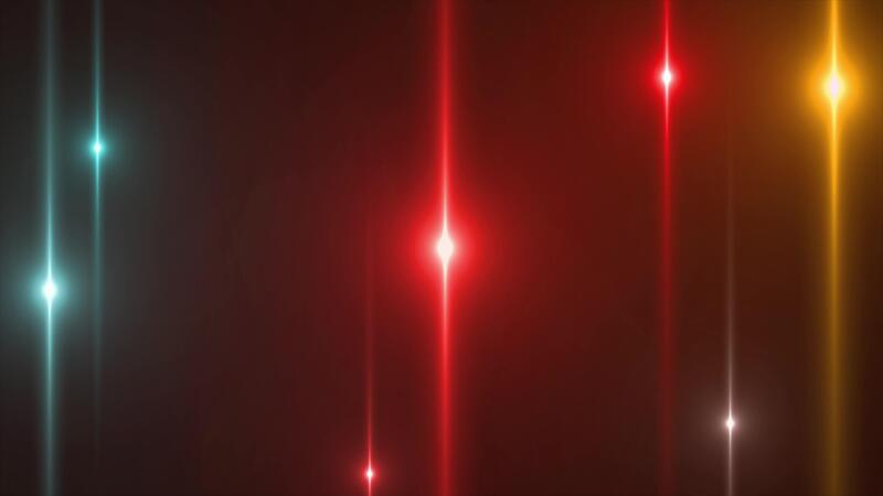 colorful glowing multiple optical flair light rays modern design loopable dark background ...