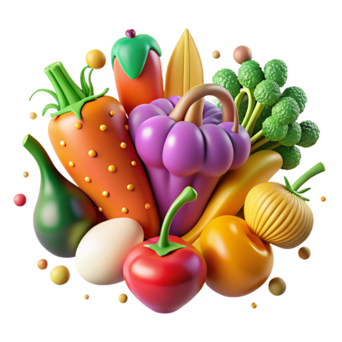 3d Vegetables PNGs for Free Download