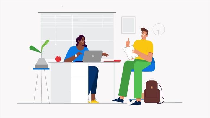 Job Interview Animation Stock Video Footage for Free Download