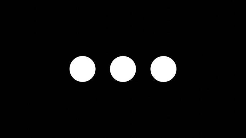 Orbiting Dot Loading Animation, Two Dots Rotating Around Static Center ...