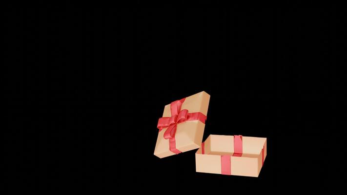 Gift Box Opening Animation Stock Video Footage for Free Download