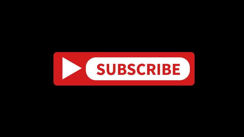 Motion graphic Social media subscribe button animation with alpha ...