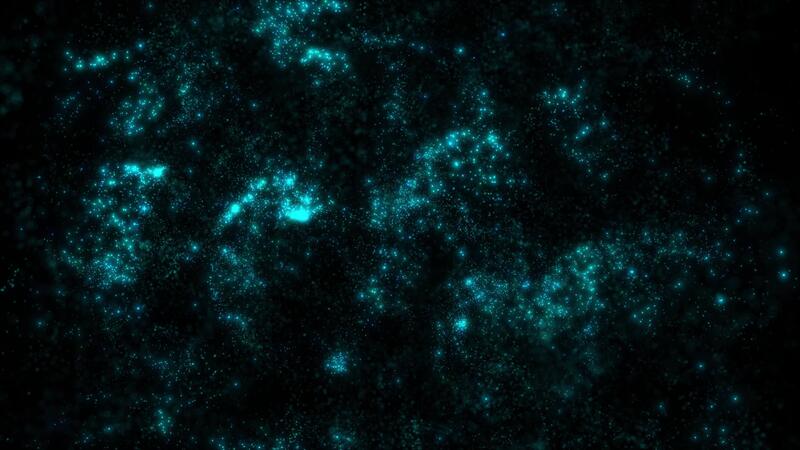 Particle background. Animation of abstract particle movement. dark particle background with glow ...
