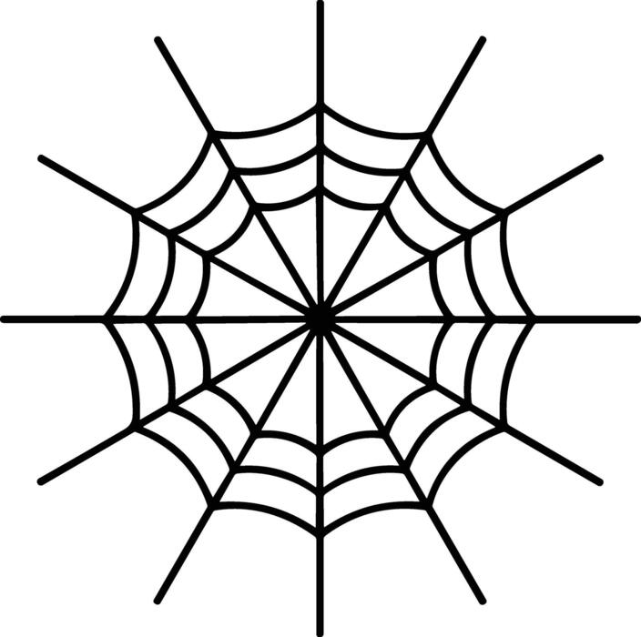 Spider Web Outline Vector Art, Icons, and Graphics for Free Download