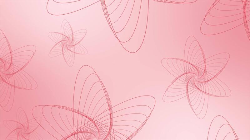 Red Color Multiple Rotating Repeating Lines Floral Pattern Complex Design Loop Able Floral