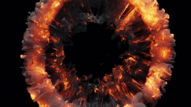 Fire Shockwave Transition Overlay Revealer Alpha Channel Transparent 65772992 Stock Video at ...