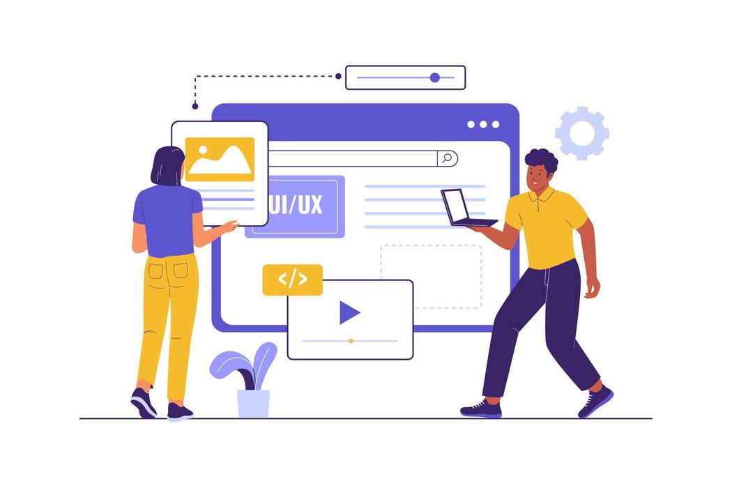 Ui Ux Designing Vector Art Icons And Graphics For Free Download