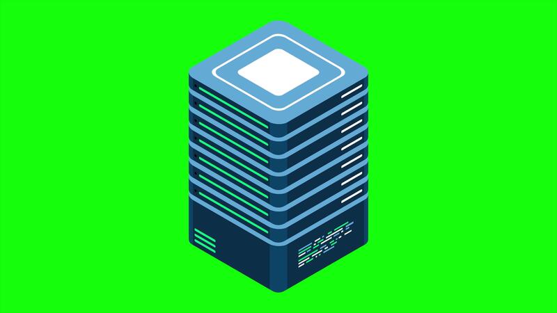 Isometric Server Animation Network Server Room 3d Computer Equipment Storage Database