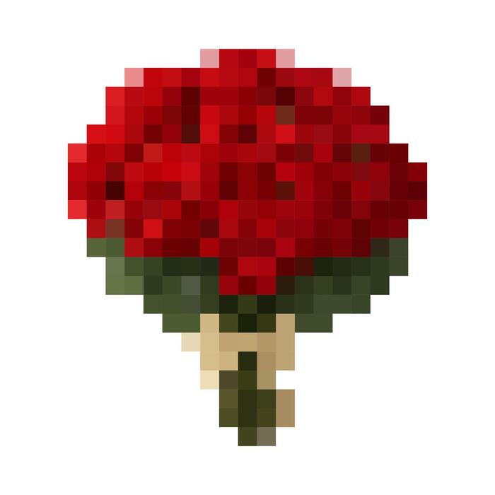 Pixel Rose Vector Art, Icons, and Graphics for Free Download