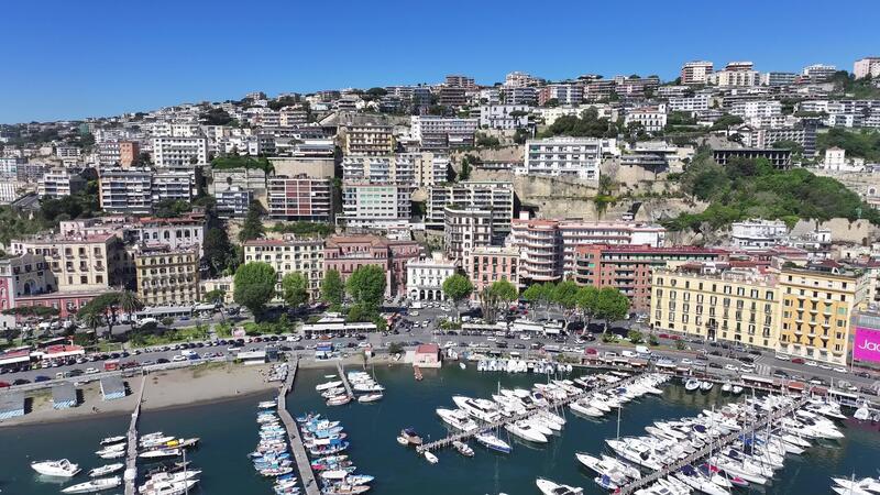 Famous naples skyline in Naples Campania in Italy. Stunning Background ...