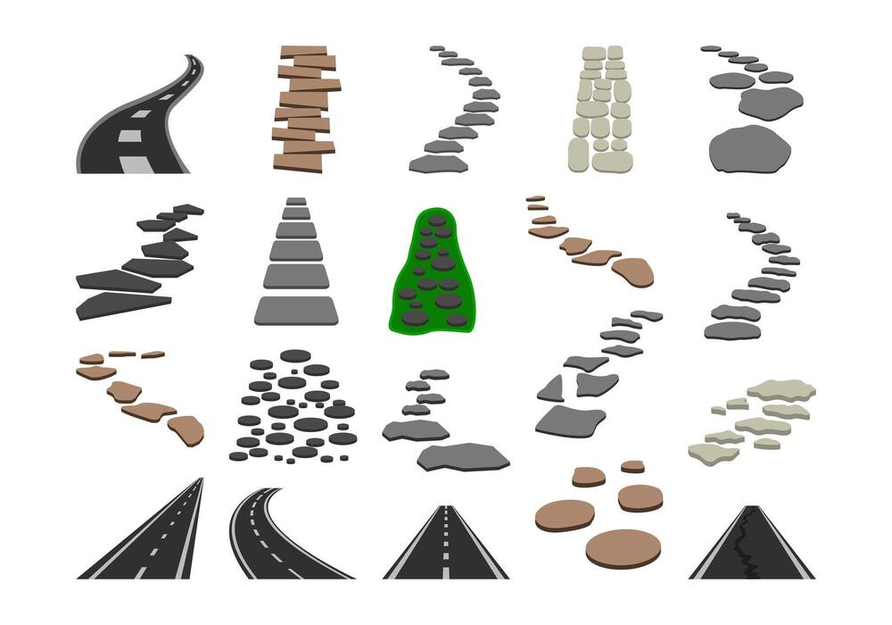 Cartoon Path Vector Art, Icons, and Graphics for Free Download