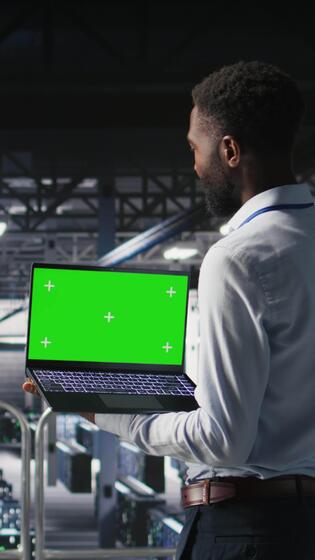 Vertical Data Center Programmers On Industrial Platform Using Green