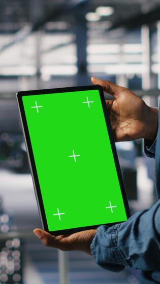 Vertical Data Center Engineers Monitoring Neural Network Llm