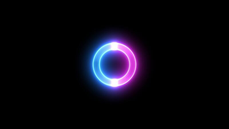Circle Loading icon loop Loading Icon neon light with a 60fps black background 66414185 Stock ...