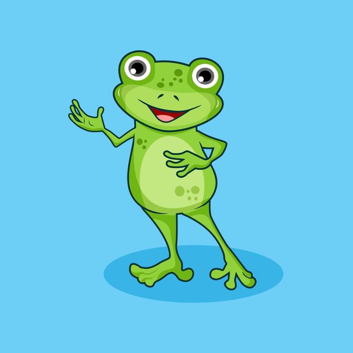 Cute Frog Cartoon Vector Art, Icons, and Graphics for Free Download