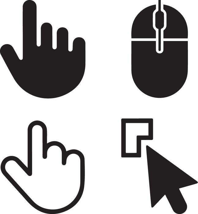 Computer Mouse Cursor Vector Art, Icons, and Graphics for Free Download