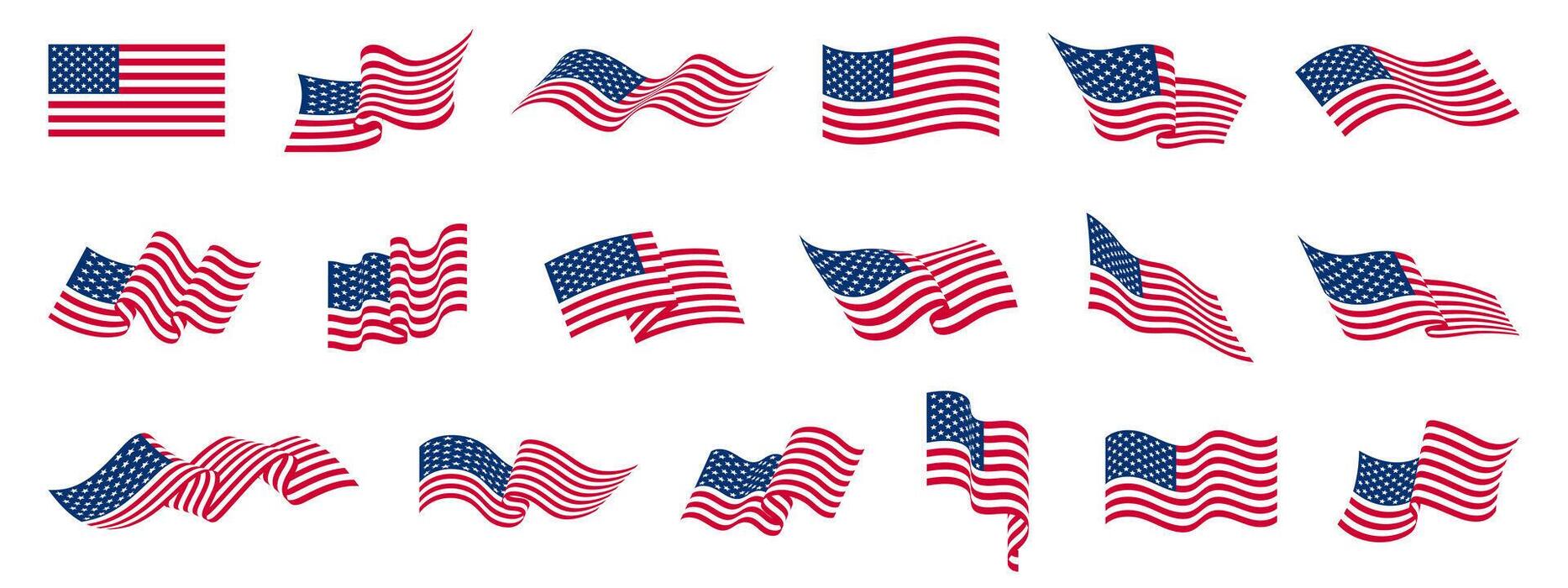 American Flag Waving Vector Art, Icons, and Graphics for Free Download