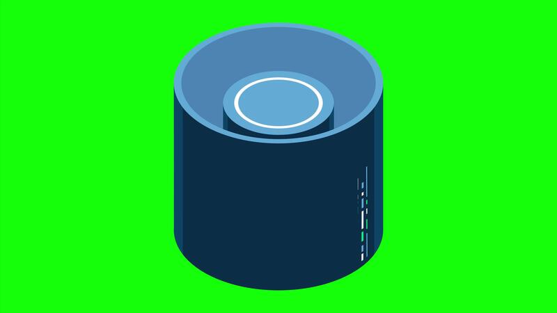 Isometric Cloud Database Animation Cloud Computing And File Cloud Storage Modern Technology