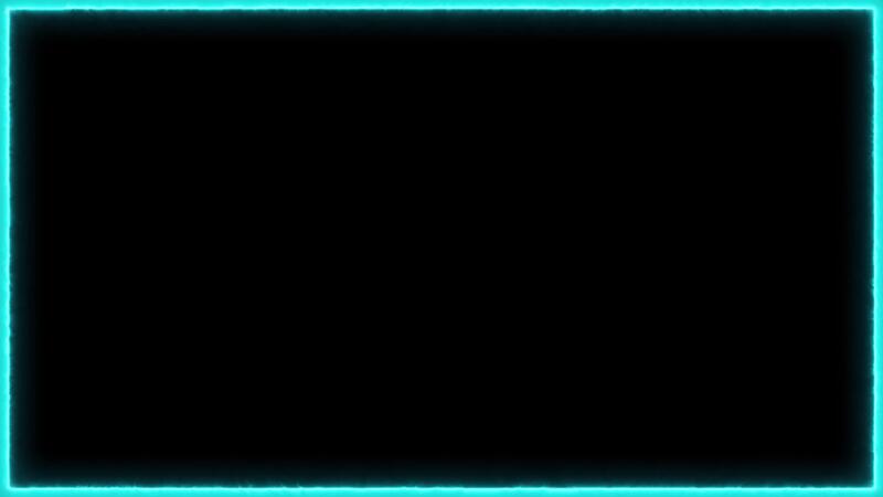 Seamless loop animation rectangle frame 4K motion graphic. Animated borders frame glowing neon ...