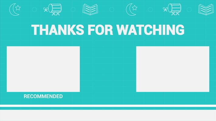 Animated Thanks For Watching Stock Video Footage for Free Download