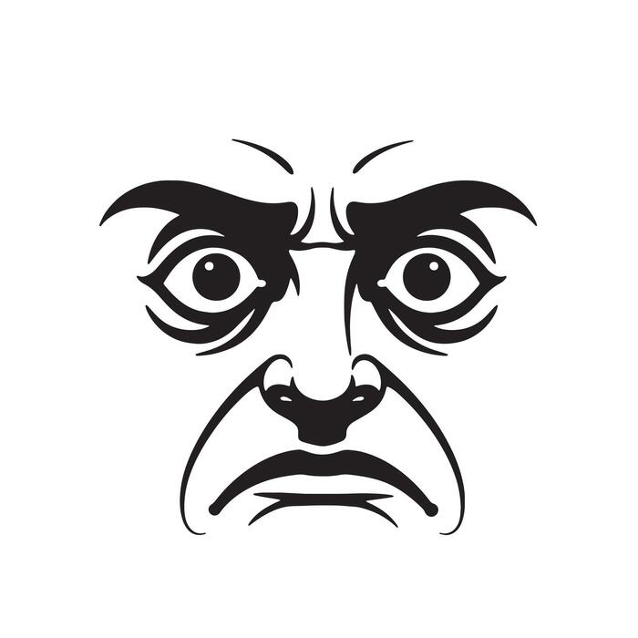 Grumpy Face Vector Art, Icons, and Graphics for Free Download