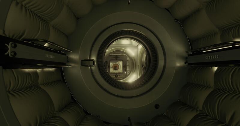 CGI View inside a futuristic space capsule with intricate design elements 67292968 Stock Video ...