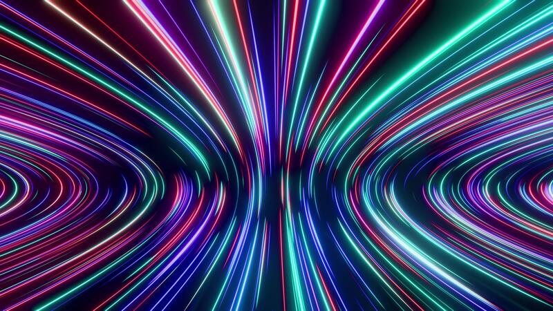 radiante pulso néon simetria dentro dinâmico ciclo animação 67531613 ...