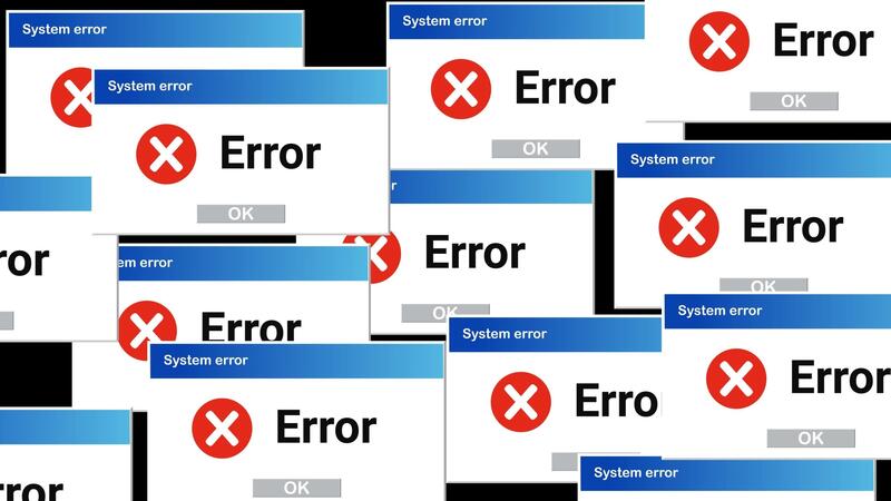 Multiple System Error Pop Up, Computer Crash Animation Error Message 67705108 Stock Video at ...