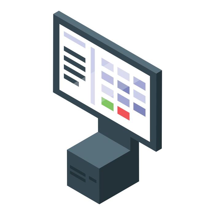 Isometric Monitor Vector Art, Icons, and Graphics for Free Download