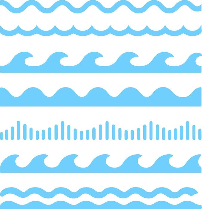 Ocean Waves Border Vector Art, Icons, and Graphics for Free Download