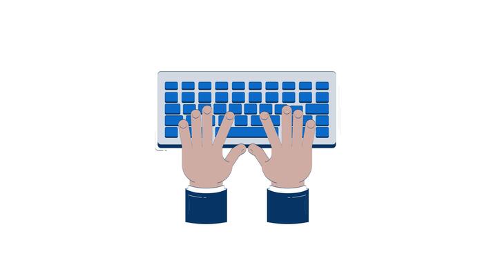 Typing Animation Stock Video Footage for Free Download