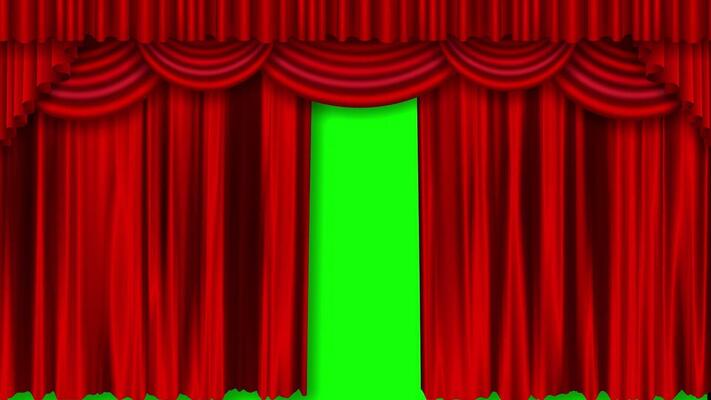 Curtain Opening Animation Stock Video Footage for Free Download