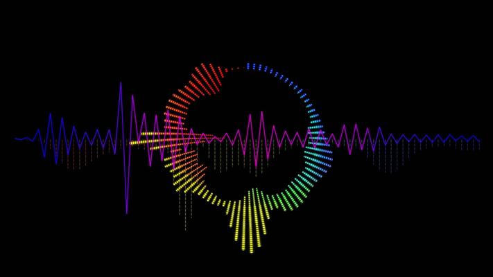 Circle Audio Spectrum Stock Video Footage for Free Download