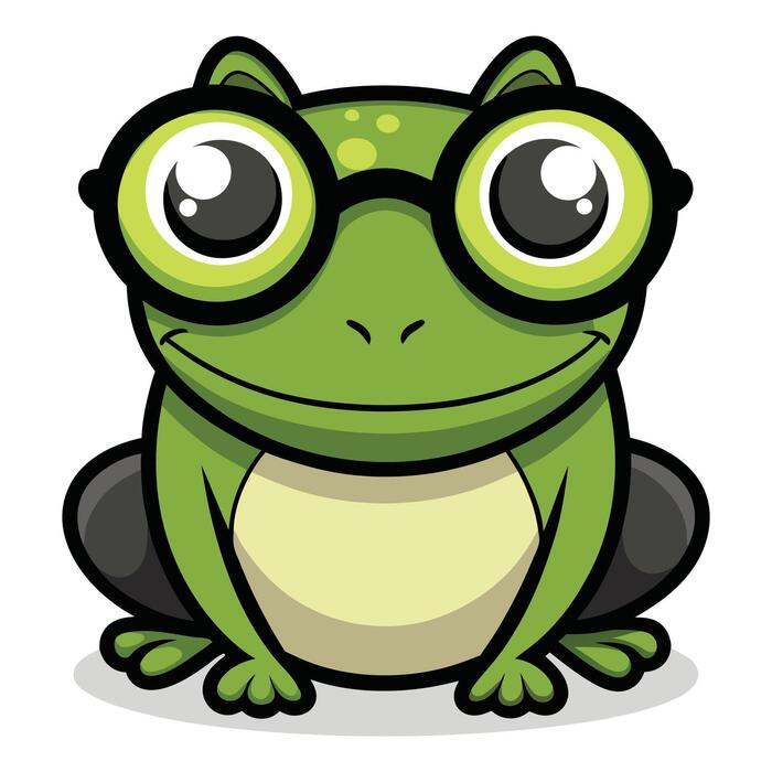 Cute Frog Cartoon Vector Art, Icons, and Graphics for Free Download