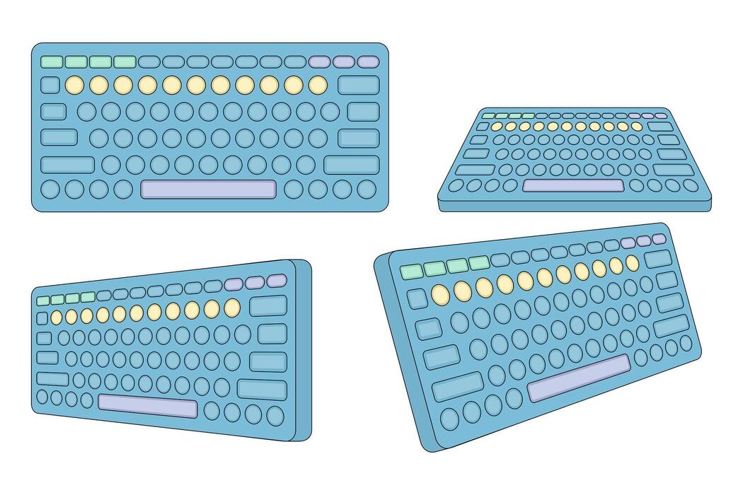 Qwerty Keyboard Vector Art Icons And Graphics For Free Download