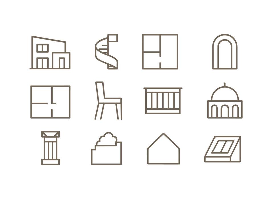 Architecture Icons Vector Art, Icons, and Graphics for Free Download
