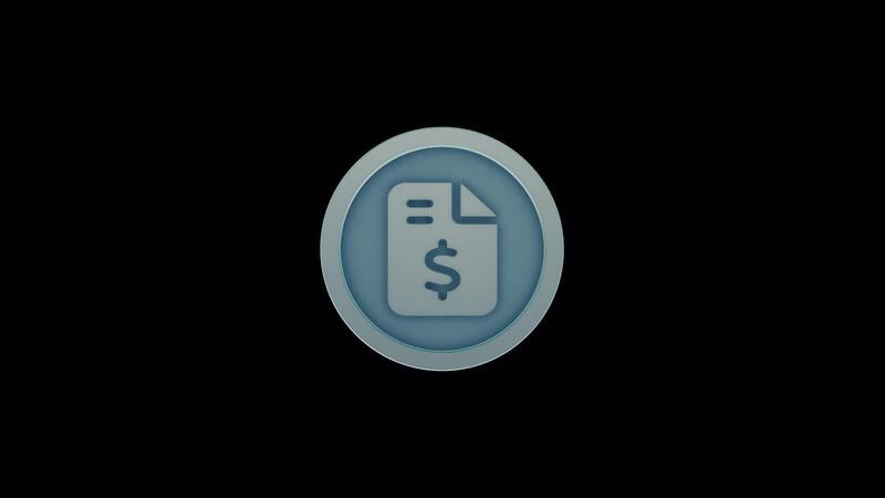 Animated Invoice File Icon Loop - Billing and Accounting 68343131 Stock Video at Vecteezy